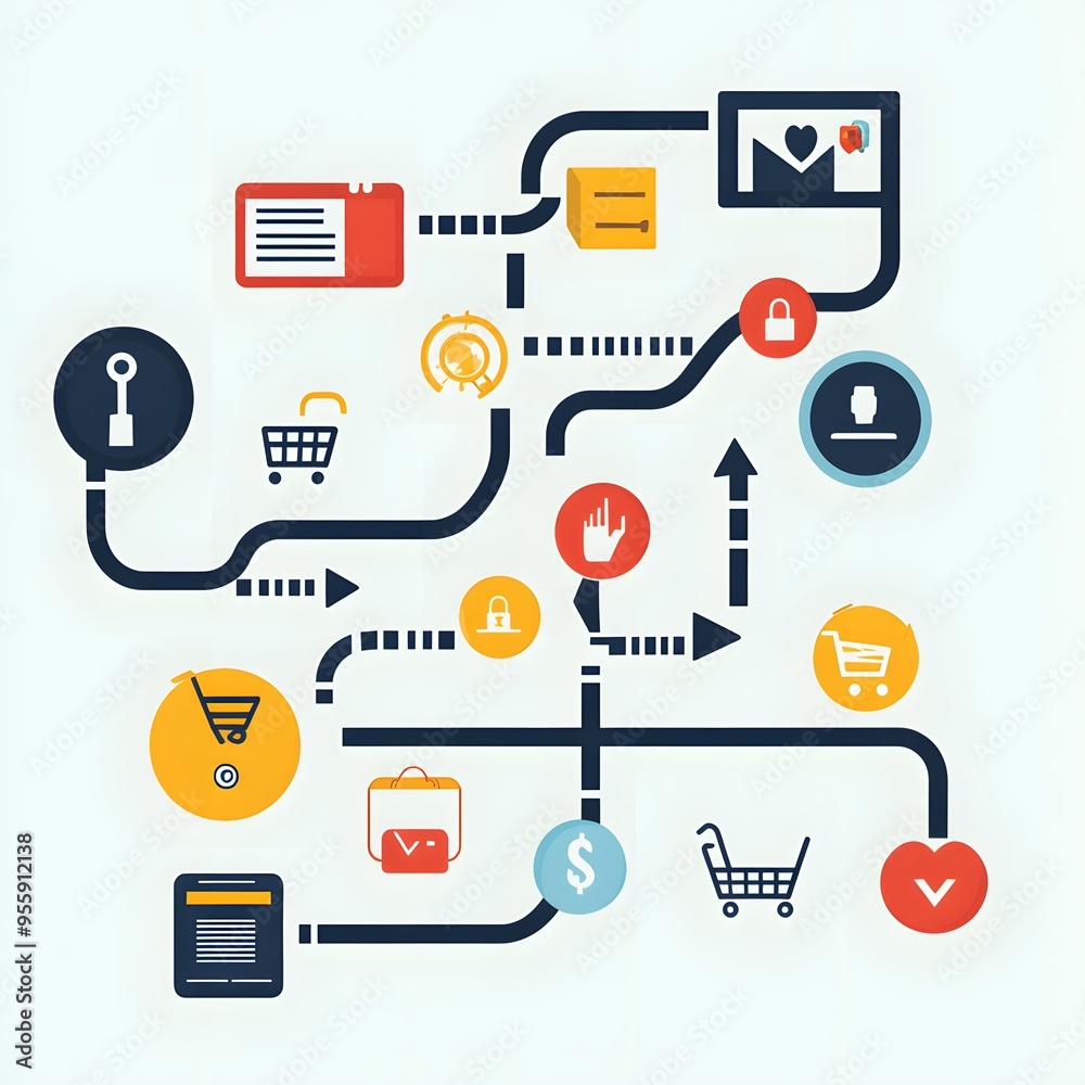 easy-to-understand infographic illustrating the Customer Journey. Use a ...