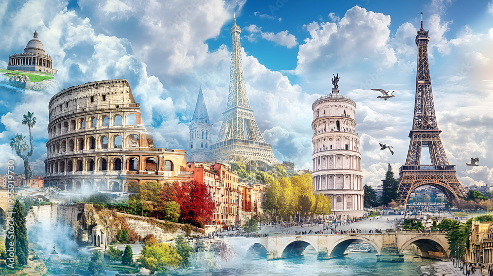 principales destinos turisticos lugares para viajar famosos collage de ...