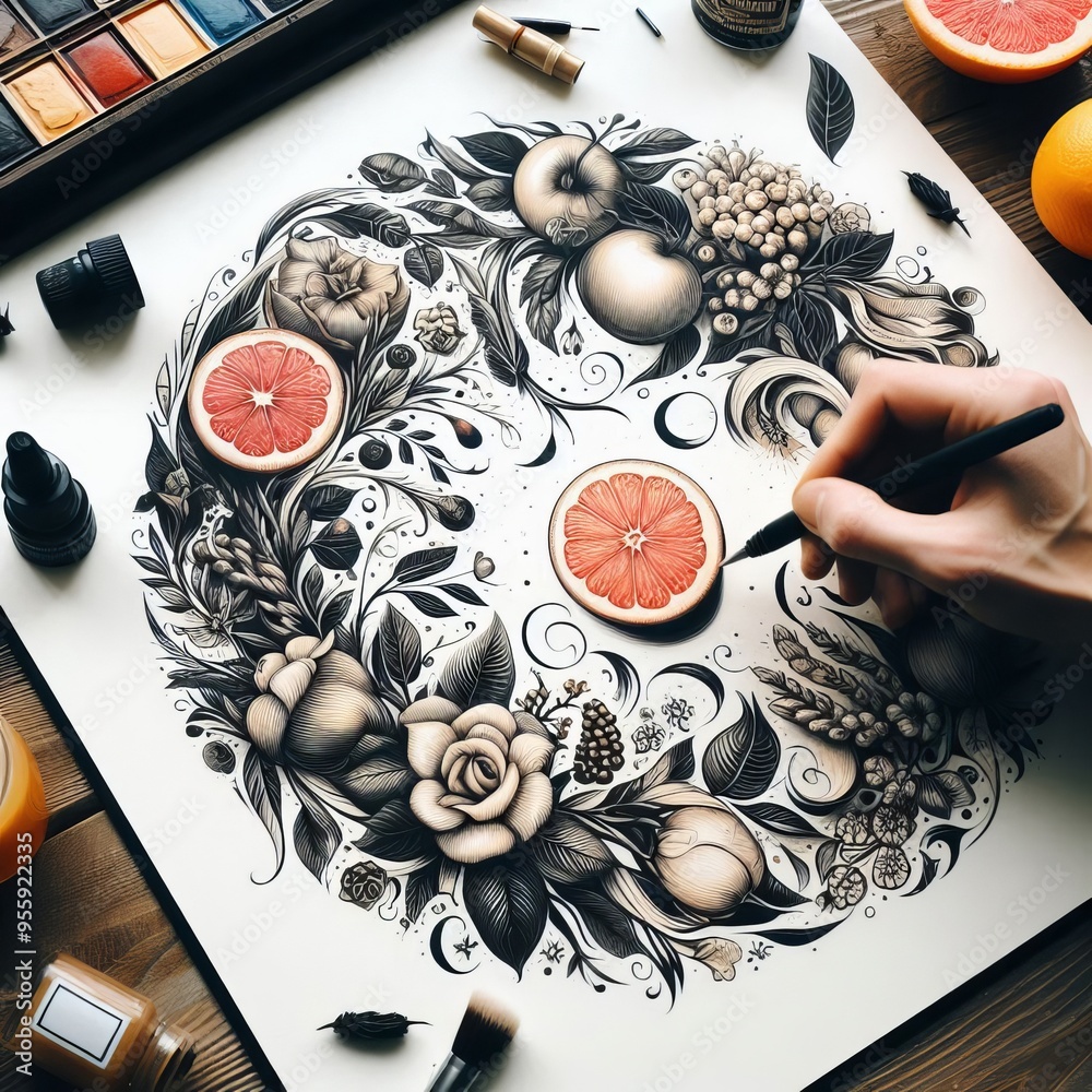 51 Hand Lettering Custom lettering created by hand adding a uniq Stock ...