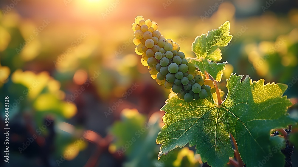 Detailed macro view of grapevine tendrils curling around the vine, with ...