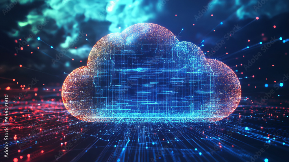 Cloud illustration representing how digital transformation is ...