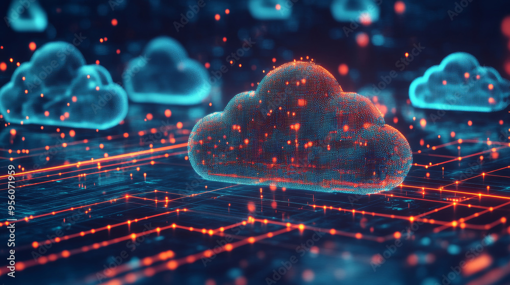 Cloud illustration representing how digital transformation is accelerating as businesses adopt ...