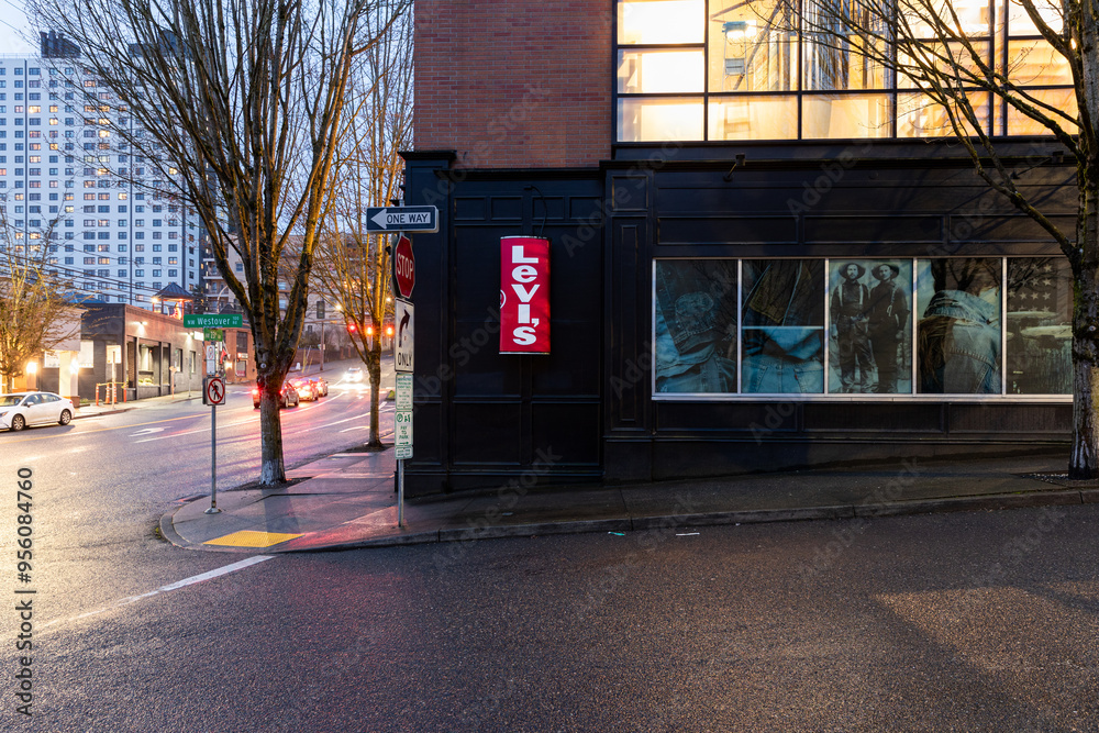 Portland, Oregon- USA -Feb 27, 2024 - Famous American and International ...