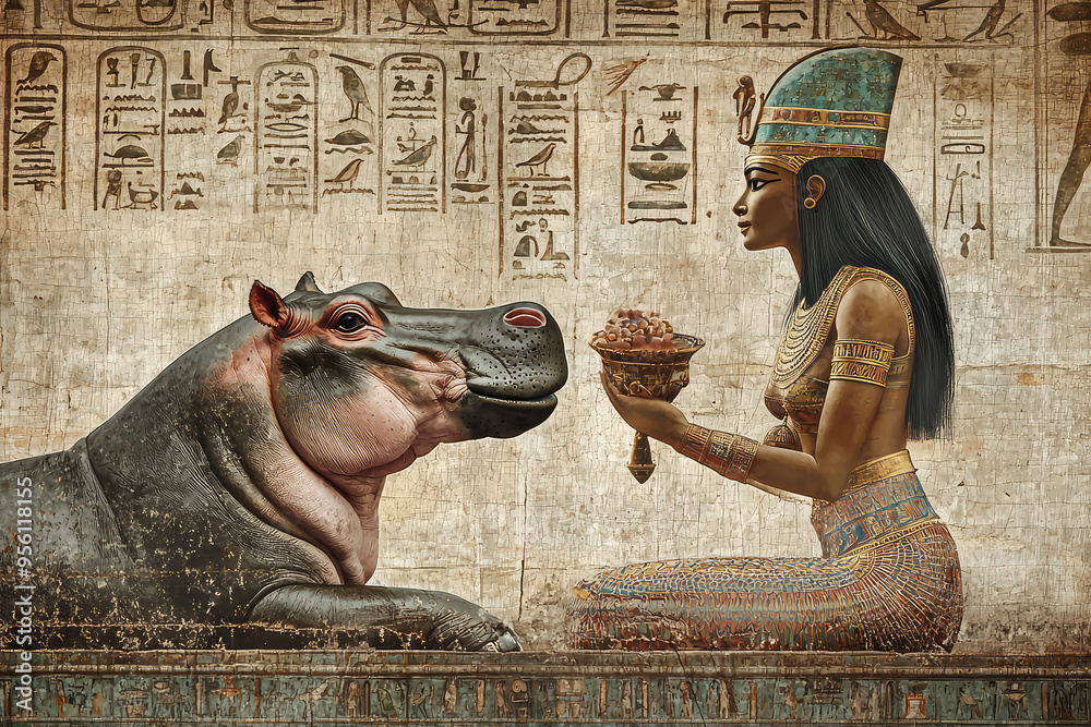 Ancient Egyptian Goddess Taweret, Protector of Mothers and Children ...