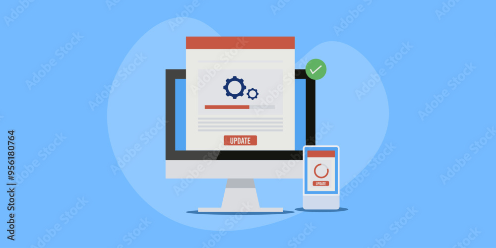 Website version upgradation, installing software and mobile app update ...