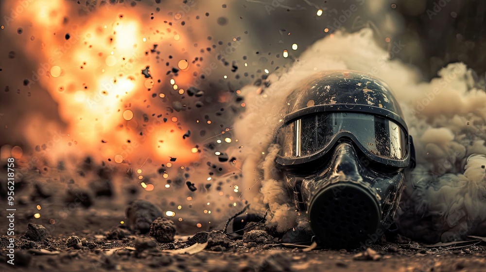 Airsoft Grenade Exploding Pyrotechnic BB Grenade Exploding Next to a ...