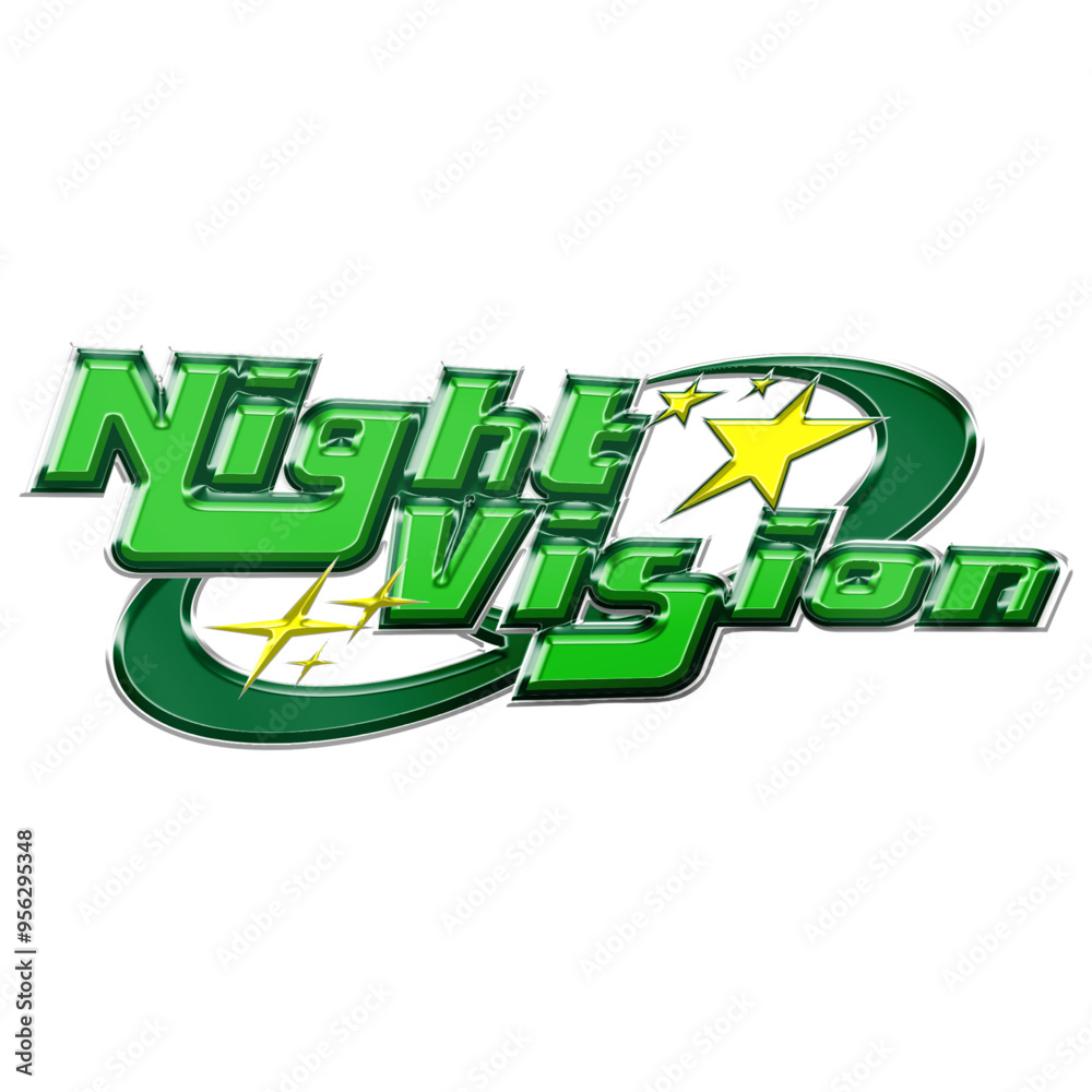 Y2K chrome text effect elements for design poster, streetwear in Y2K ...