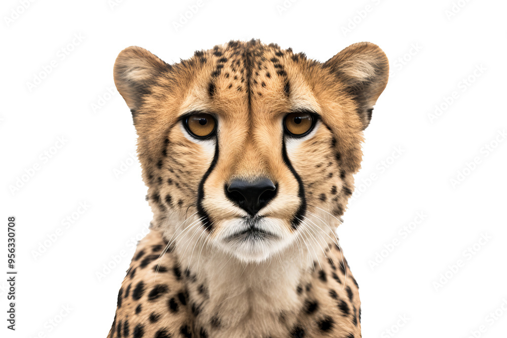 Cheetah on transparent background for wildlife and nature design ...