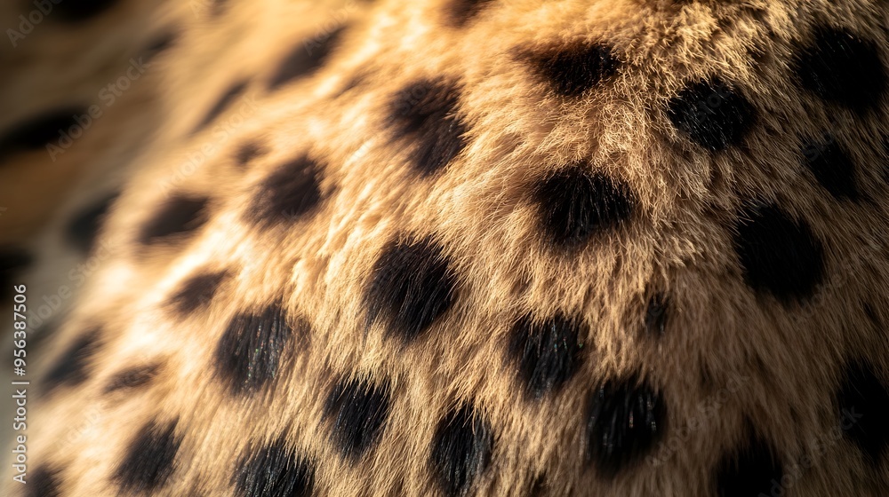 Captivating close up macro photography of a cheetah s spotted fur ...
