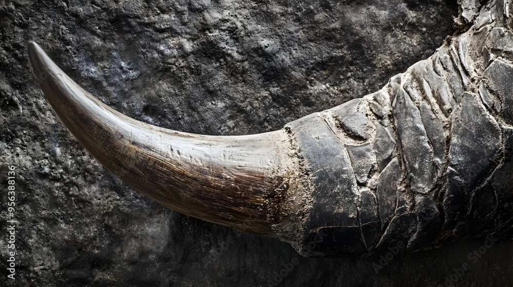 Captivating macro photography of a rhinoceros horn capturing the ...