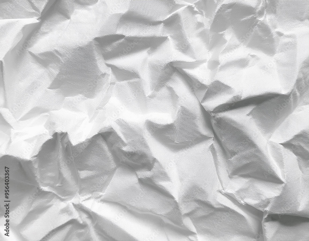 White crinkled paper texture background and Glued paper wrinkled effect ...