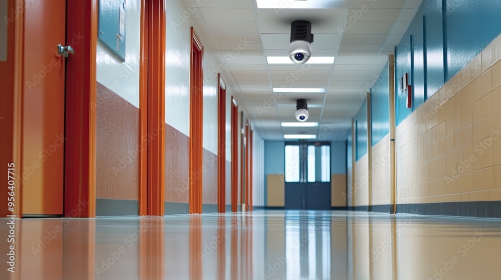CCTV Camera in a School Corridor: Security Monitoring for Student ...