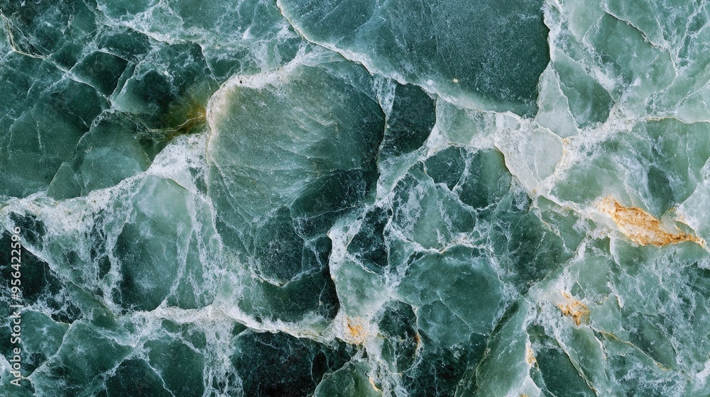 Macro shot of green marble texture with unique patterns, showing the ...