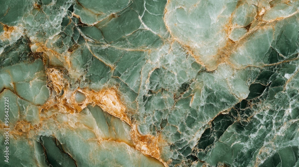 Macro shot of green marble texture with unique patterns, showing the ...