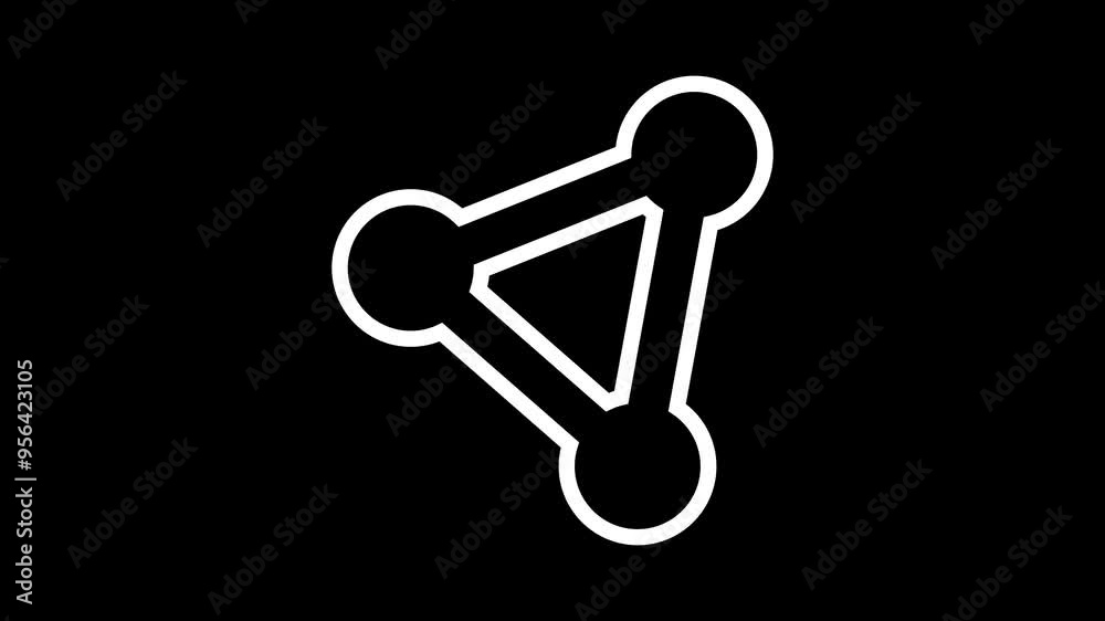 Innovative network structure animation featuring interactive ...