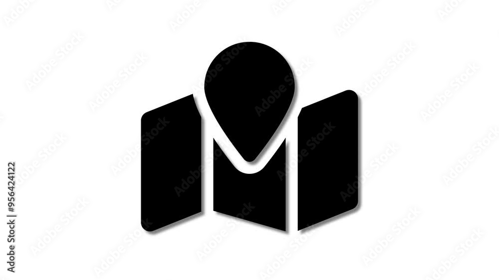 Map location animation with seamless transitions and expanding markers ...