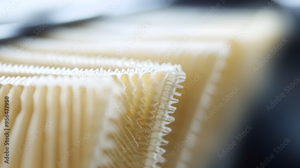 Detailed Macro Photography Showcasing the Intricate Pleats and Frame ...