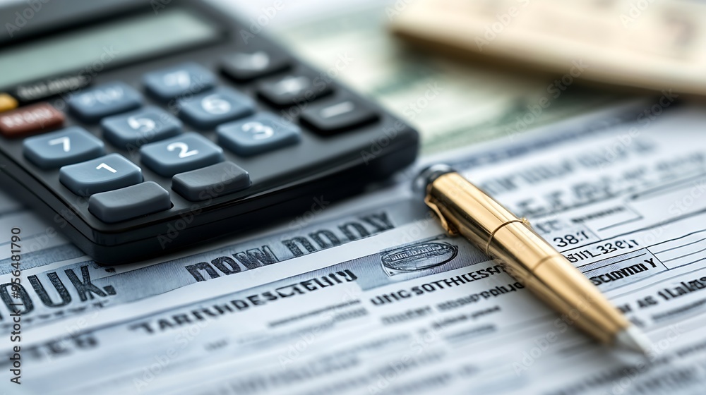 Tax season concept Tax planning and consulting service business Pen ...