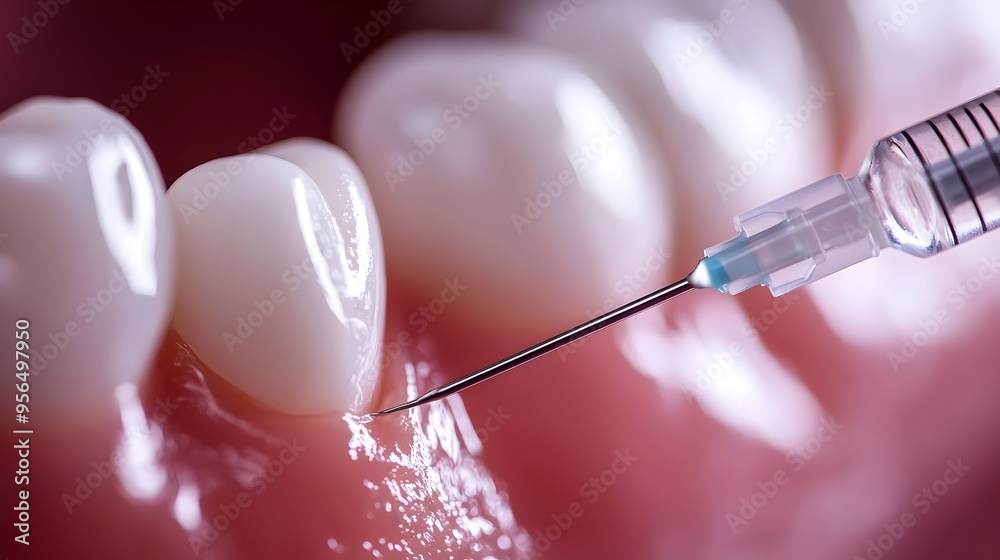 Macro photography of a dental syringe needle captured in close up ...