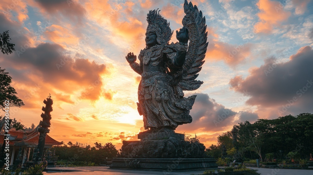 The atmosphere of Garuda Wisnu Kencana (GWK) Culture Park in south Kuta ...