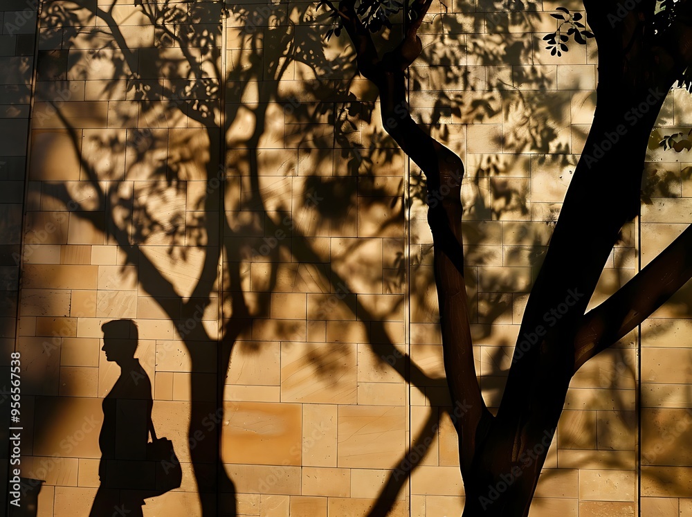 Summer Solstice Shadows: Capture the long shadows cast by trees Stock ...