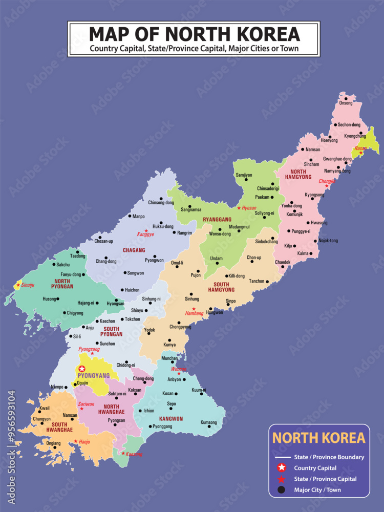Geography politics map of countries. Map of country with capital ...