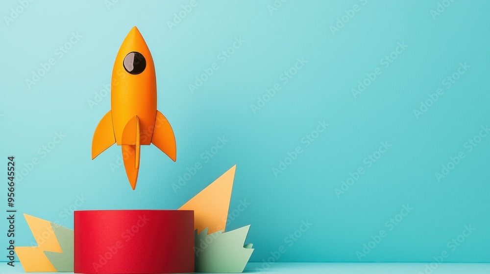 Strategic business plan with a roadmap and goals, concept of future ...