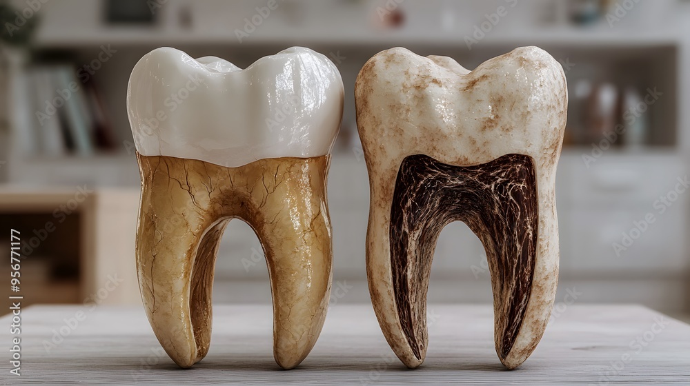 Comparison of Healthy vs. Damaged Dental Nerve: A side-by-side ...