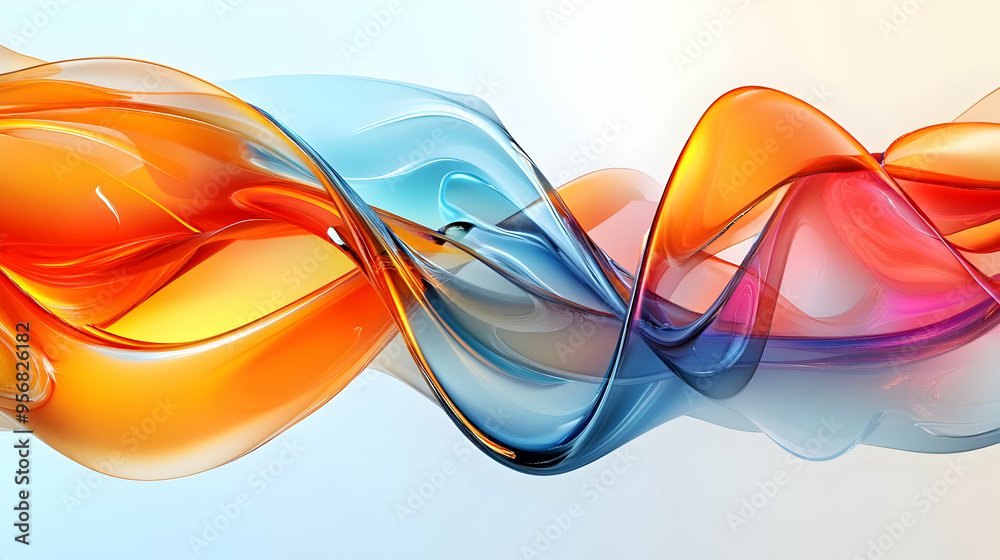 Abstract Study Session concept as A glossy abstract digital art scene ...