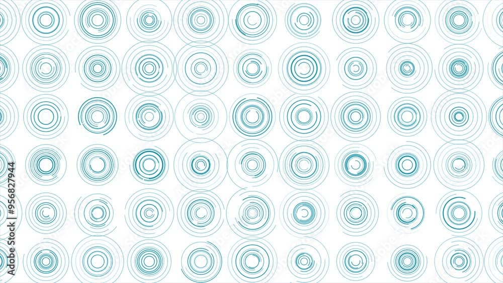 Geometric minimal background with abstract linear circles. Seamless ...