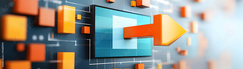 Screen Share Icon concept as An icon showing a screen with an arrow ...