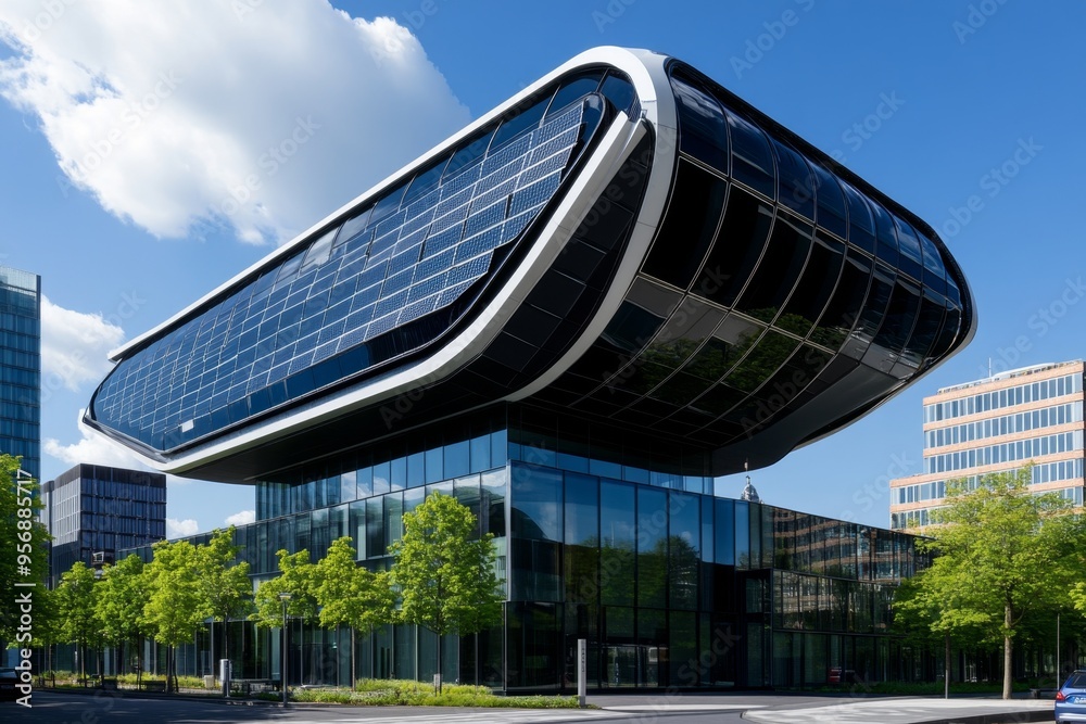 Foto de Photovoltaic cells, innovative design, building-integrated ...