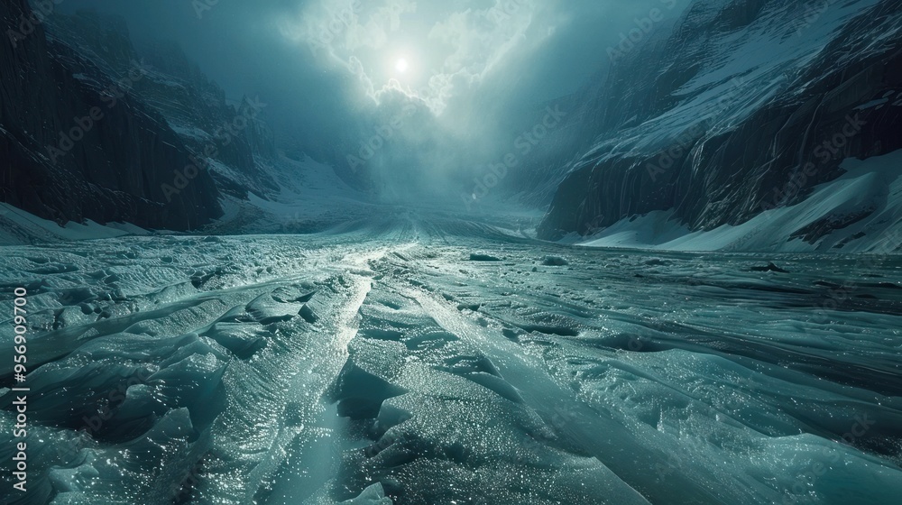 This captivating timelapse footage captures the slow powerful movement ...