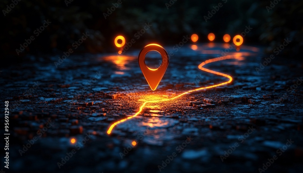 Global Positioning Network: GPS Technology in Action, concept featuring ...