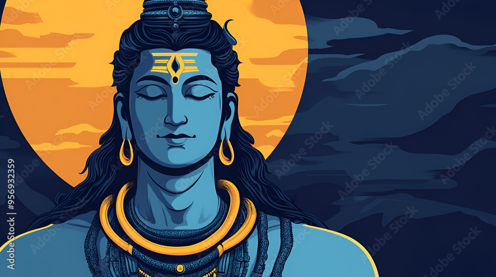 Stunning Illustration of Hindu God Shiva - Perfect for Your Next ...