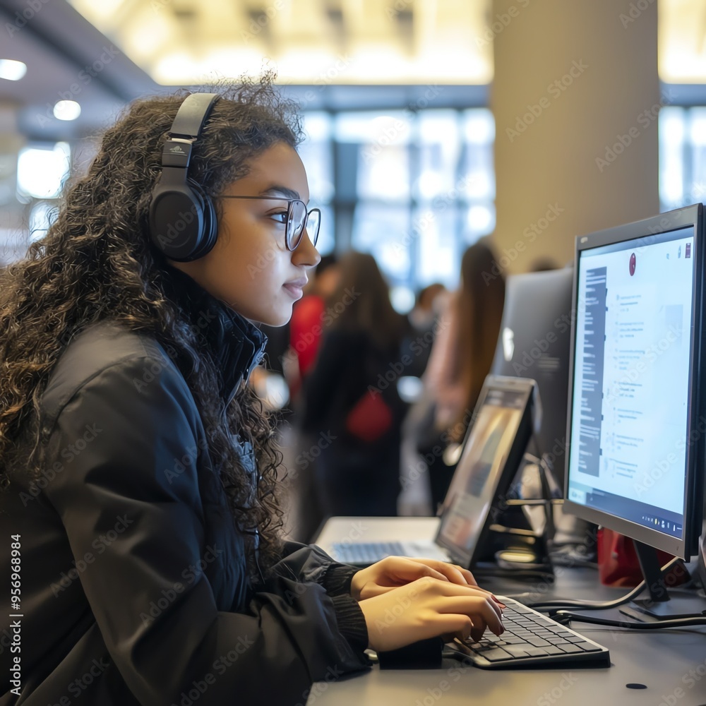 A virtual career fair with interactive booths and networking ...