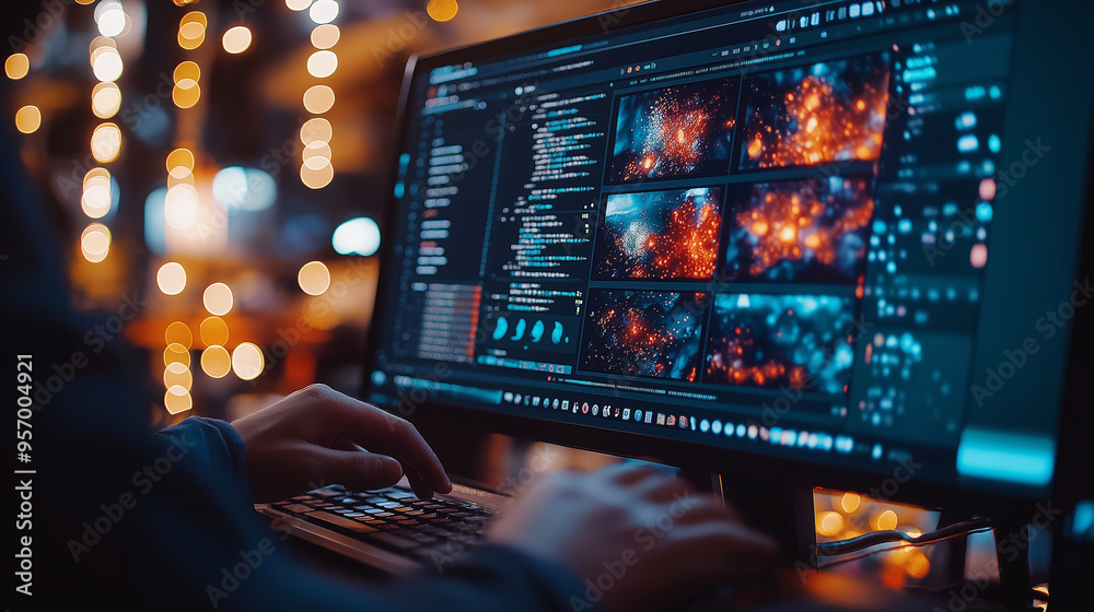 Animated SVG icons being created on a digital canvas, web animation design, dynamic web content ...