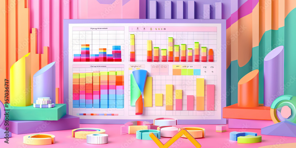 A color-coded spreadsheet detailing the sales figures and profits of ...