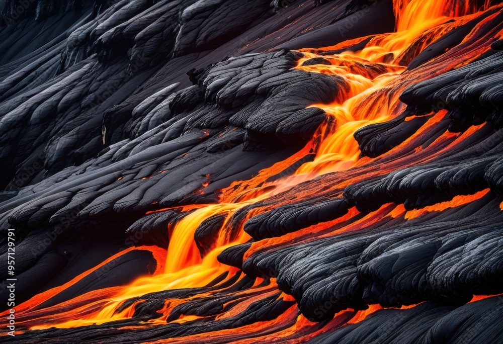 captivating dynamic lava flow designs highlighting raw power fluid ...