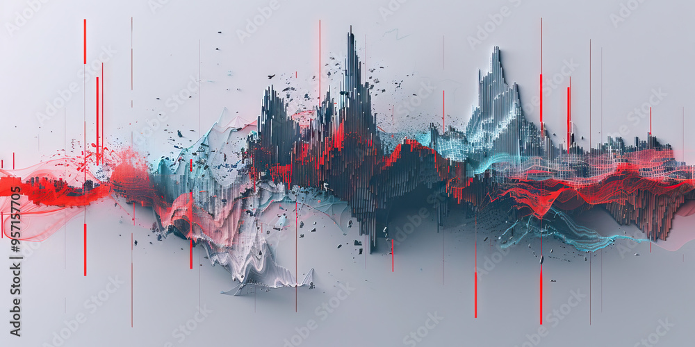 A heat map highlighting areas of growth and decline in the market, with ...