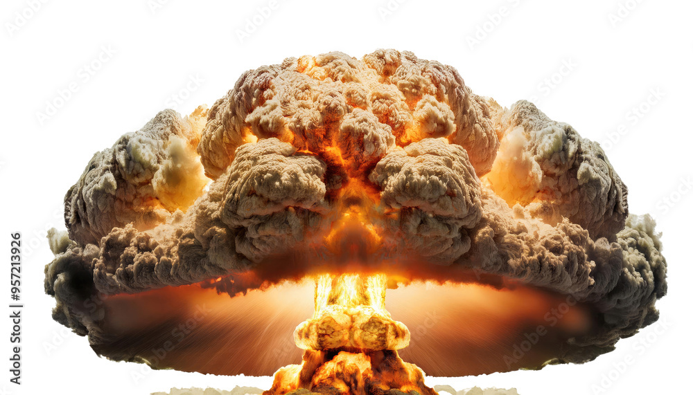 Nuclear Bomb Blast Effect Isolated on Transparent Background, PNG ...
