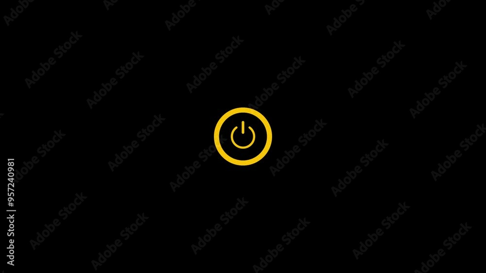 On Switch Flashing - Power Button Close Up, On Off Indicator, power ...