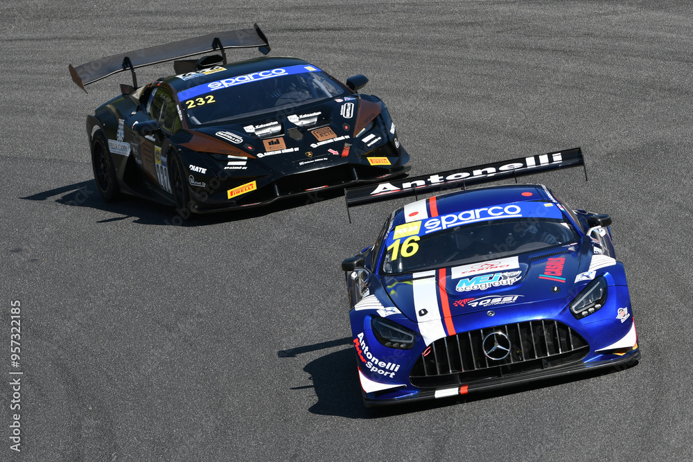 Scarperia, Italy - July 13th 2024: Mercedes AMG GT3 of team AKM ...