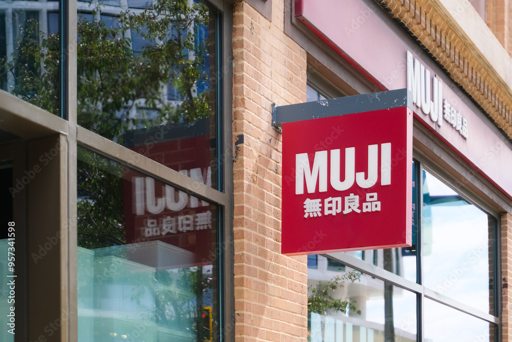 Boston, USA - 2 September 2024. General view of Japanese retailer Muji ...