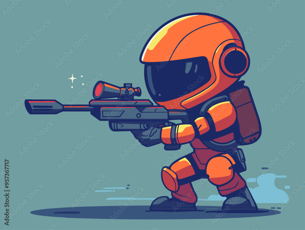 Heroic Defender: A Bold Cartoon Character Embodies Adventure, Action ...
