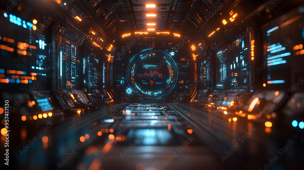 Virtual Command Center: The Future of Immersive Collaboration Stock ...