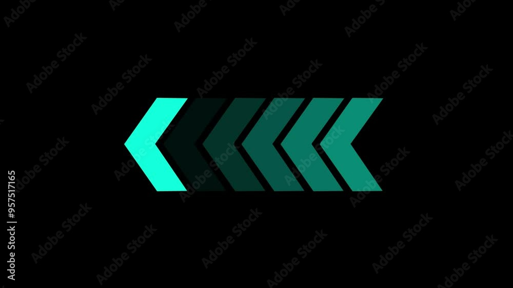 swipe left navigation animation. Blinking arrows: the right-to-left ...