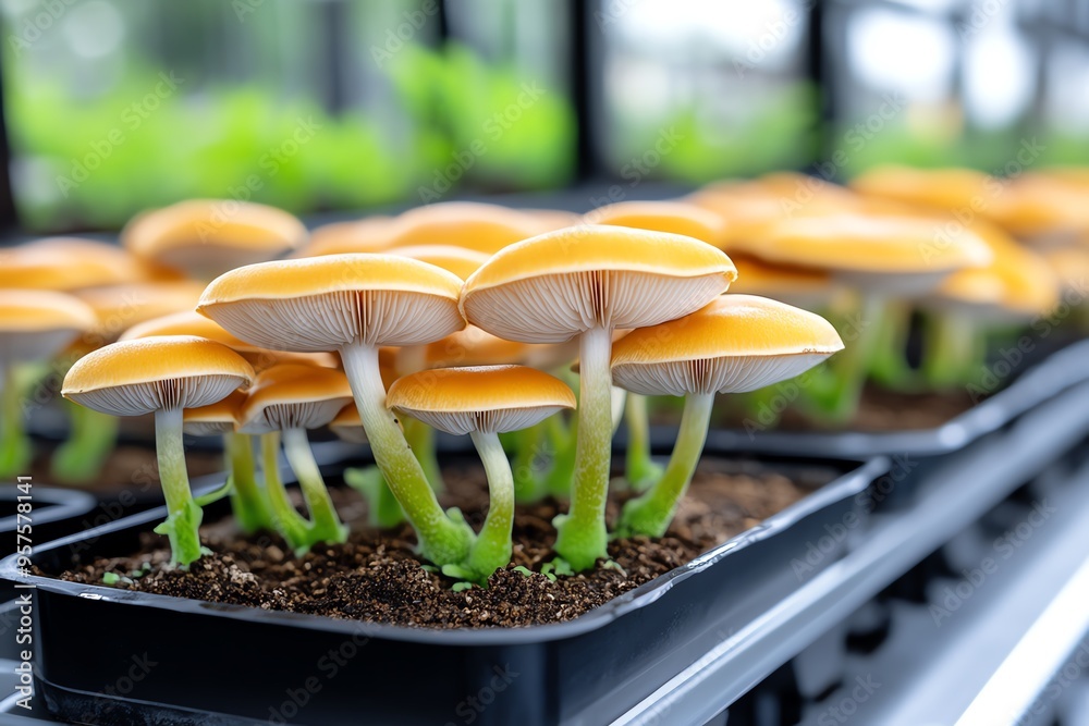 Mushroom Farm Mycelium, Colonization, and Controlled Environment shown ...