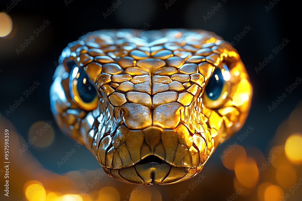Snake Fangs, Scales, and Sunlight visualized in a close-up where a ...