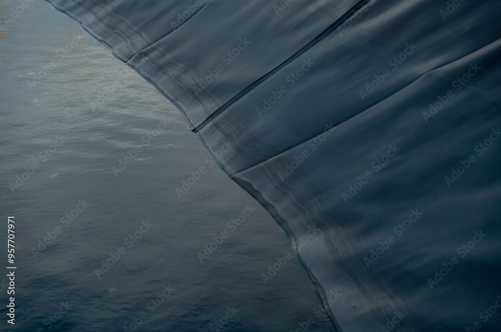 Aquaculture farming pond liner system. HDPE geomembrane technology ...